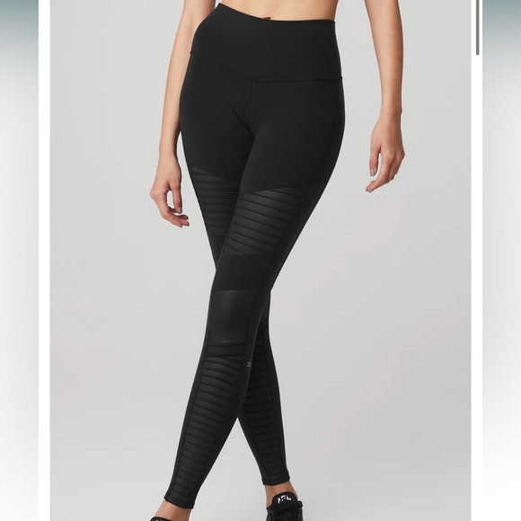 ALO Yoga | Pants & Jumpsuits | Alo High Waisted Moto Yoga Pants | Poshmark